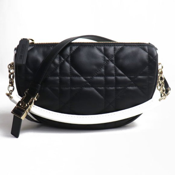 Dior | Bags | Christian Dior Dior Vibe Small Hobo 2way Shoulder Bag Cannage Black White M72 ...